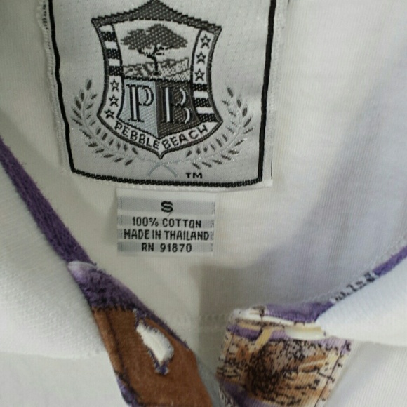 Pebble Beach | Tops | Pebble Beach Golf Collared Shirt 0 Cotton | Poshmark